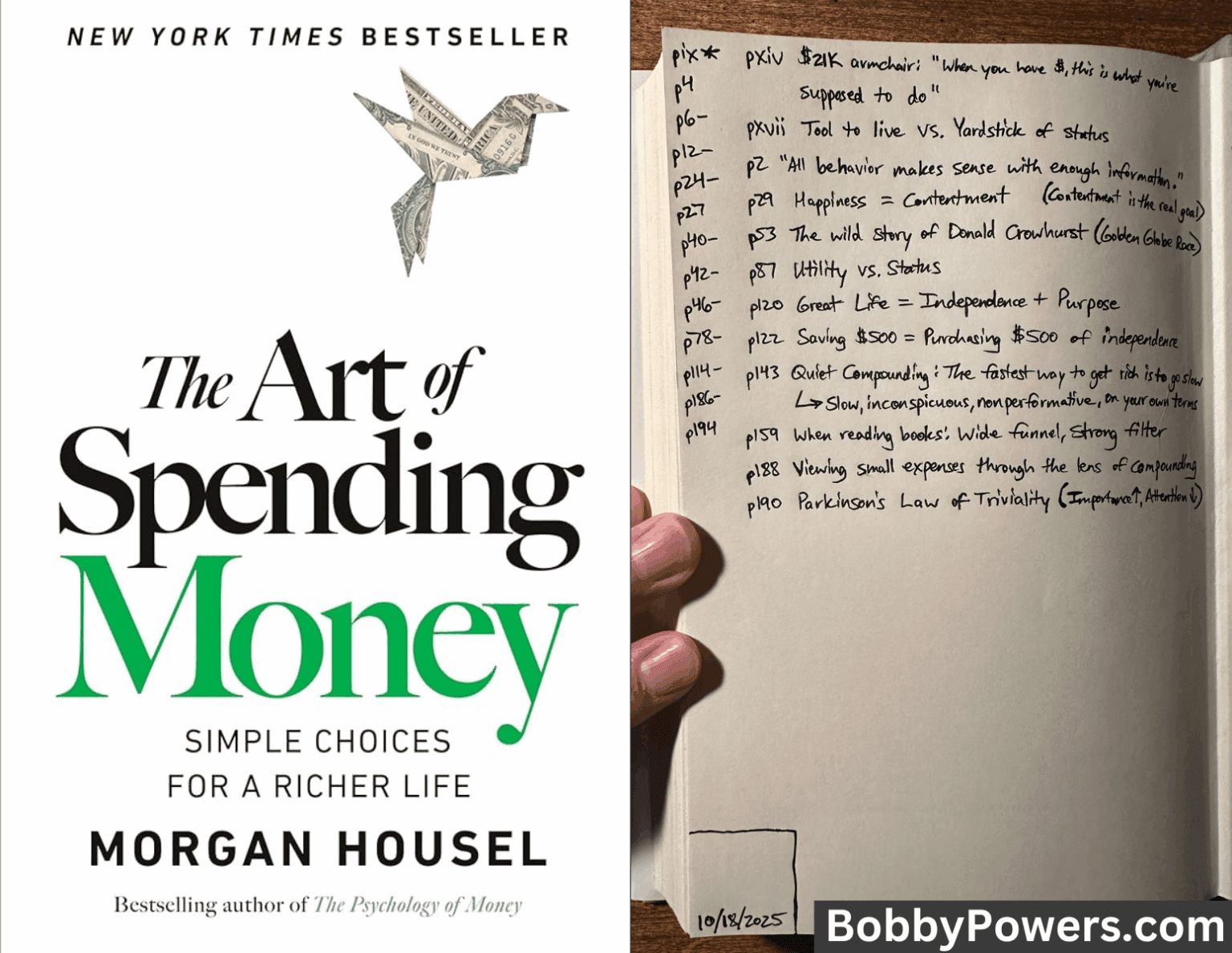 Book Summary: "The Art of Spending Money" - BobbyPowers.com